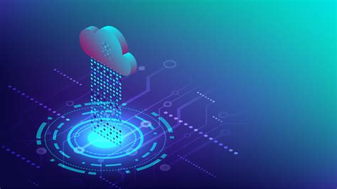 Hi Tech Abstract Background Technology Connecting To Cloud Computing