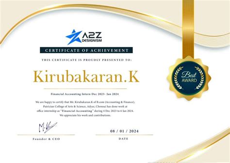 Kirubakaran K On Linkedin I Learn Many Things In This Intership