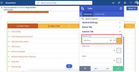 How To Set A Separate Color For Each Tab Of Shortpoint Tabs Design