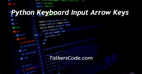 Python Keyboard Input Arrow Keys