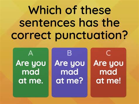 Punctuation Exercises Cuestionario