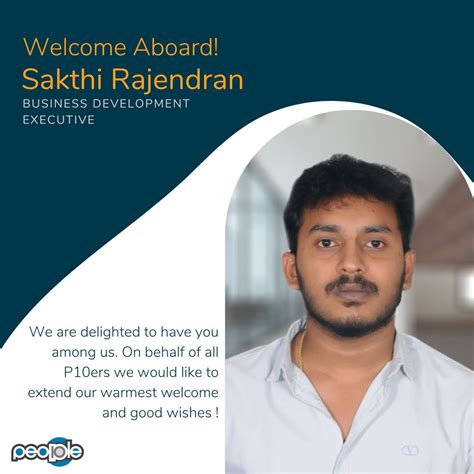 Sakthi Rajendran On Linkedin Happy For A Fresh Start At People10