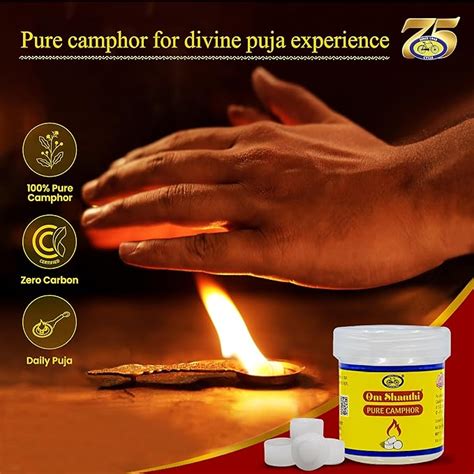 Om Shanti PURE CAMPHOR, Cycle Brand (ЧИСТАЯ КАМФОРА в таблетках, Сайкл ...