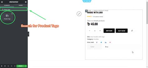 product tags widget documentation of shopengine