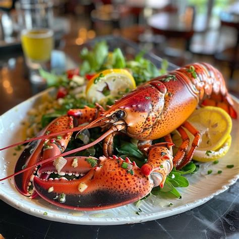 Premium Photo View Of Lobster On Plate