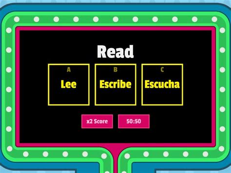 Classroom Commands Gameshow Quiz