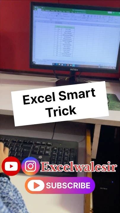 Excel Smart Trick🔥 Time Saving Trick Excelwalesir Excel Tricks