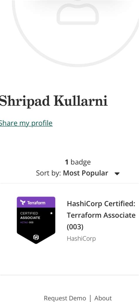 Shripad Kulkarni On Linkedin I Have Successfully Completed Hashicorp Certified Terraform