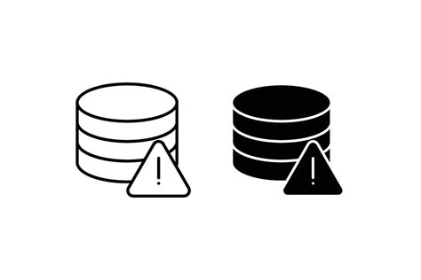 The Database With Warning Icon Signaling Potential Issues Or Concerns Regarding Data 43246977