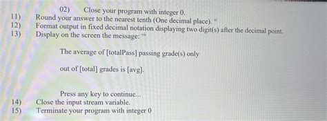 Solved Requirements Implement In C The Algorithm Solution