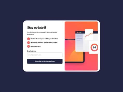 Frontend Mentor Newsletter Sign Up Using Reactjstailwindcss Coding Challenge Solution