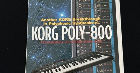 Matrixsynth Korg Poly 800 Synthesizer 1984 Chuck Leavell Poster Brochure