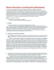 Understanding The Importance Of Scientific Reports Course Hero