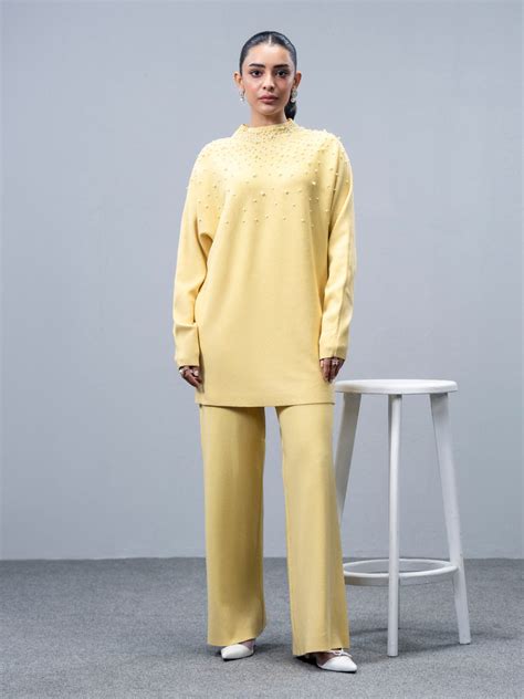 Knitted Co Ord Set Limelightpk