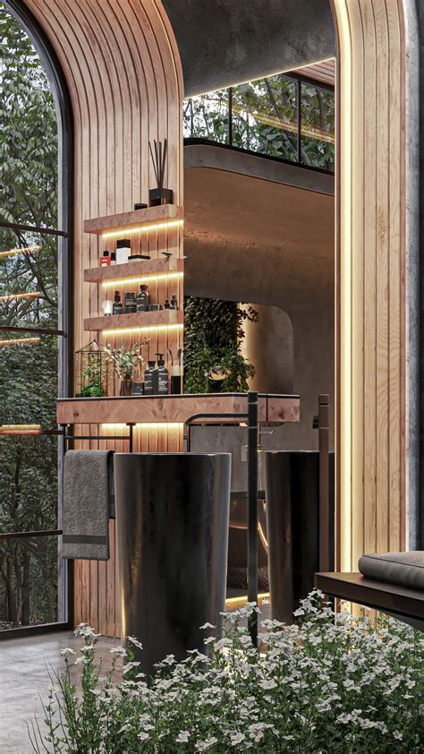 The Green Bathroom Design By Mohsen Arab Visualization