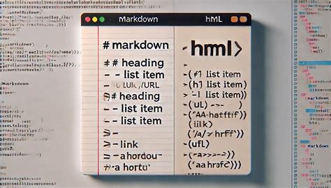 마크다운과 html 차이점 쉽게 정리한 마크업 언어 비교 가이드