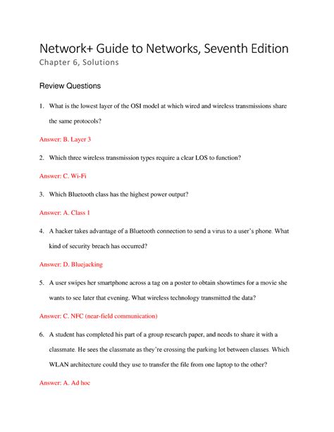 Network E Solutions Ch Network Guide To Networks Seventh Edition Chapter Solutions