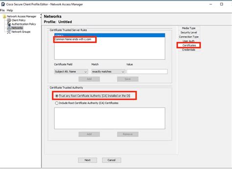 Configure Secure Client Nam For Dot1x Using Windows And Ise 32 Cisco
