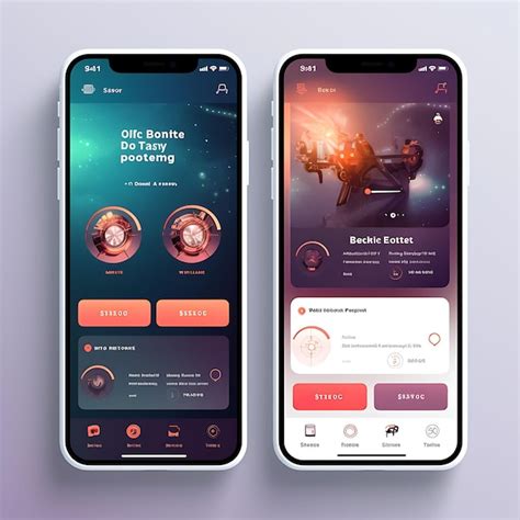 Premium Photo Mobile App Layout Design Of Tech Gadget Delivery With Futuristic And High Tech