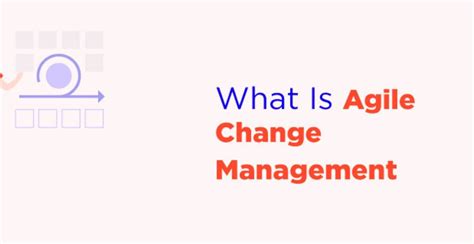 Agile Change Management Model C Management