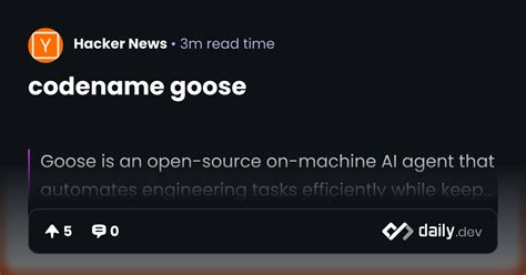 codename goose daily dev