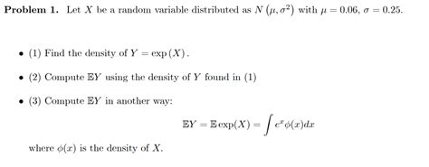 Solved Problem 1 Let X Be A Random Variable Distributed As