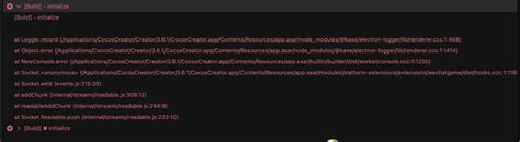 编辑器报错 Creator 3x Cocos中文社区