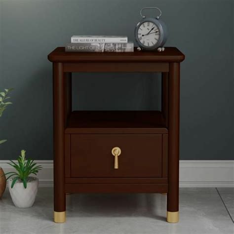침대 옆 테이블 원목 고급 협탁 엔틱 빈티지 수납장 티몬