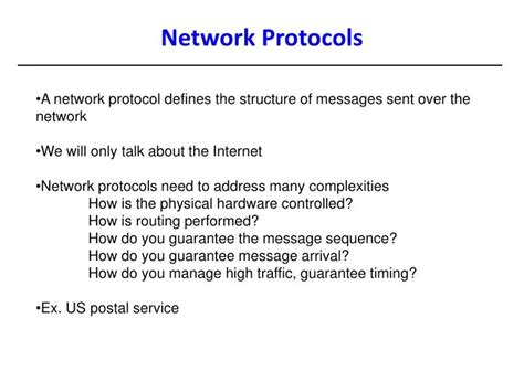 Ppt Network Protocols Powerpoint Presentation Free Download Id1464403