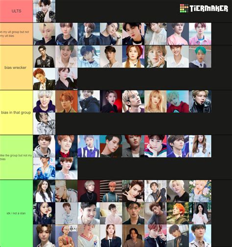 Kpop Bias List Tier List Community Rankings TierMaker