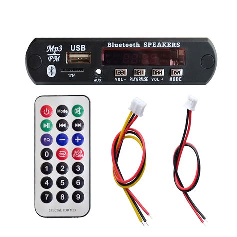 Bluetooth Mp3 Decoding Board Module W Sd Card Slot Usb Fm Remote Decoding Board Module