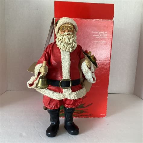 Clothtique Holiday Possible Dreams Santa Clothtique Santa With Bag