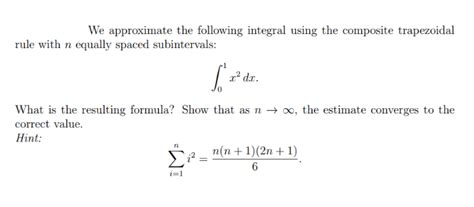 solved we approximate the following integral using the