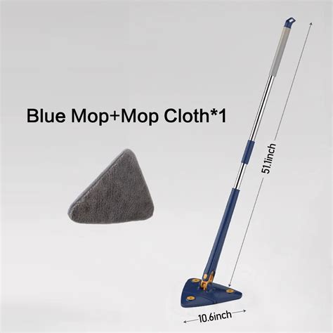 Triangular Mop 360° Rotatable Adjustable Self Extrusion Type Hands Free