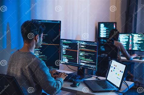 Asian Woman And Indian Man Developer Team Working About Devops