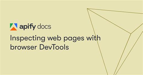 Inspecting Web Pages With Browser Devtools Academy Apify Documentation
