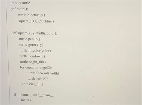 Solved Import Turtledef