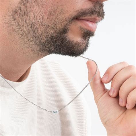 Custom Cuboid Charm Necklace For Men