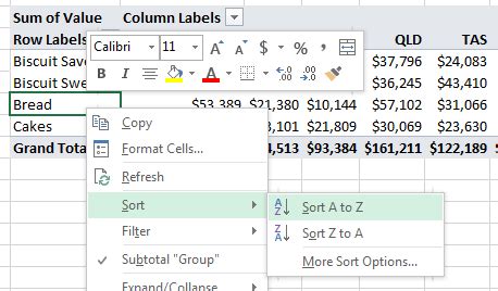 Sorting In Excel PivotTables My Online Training Hub