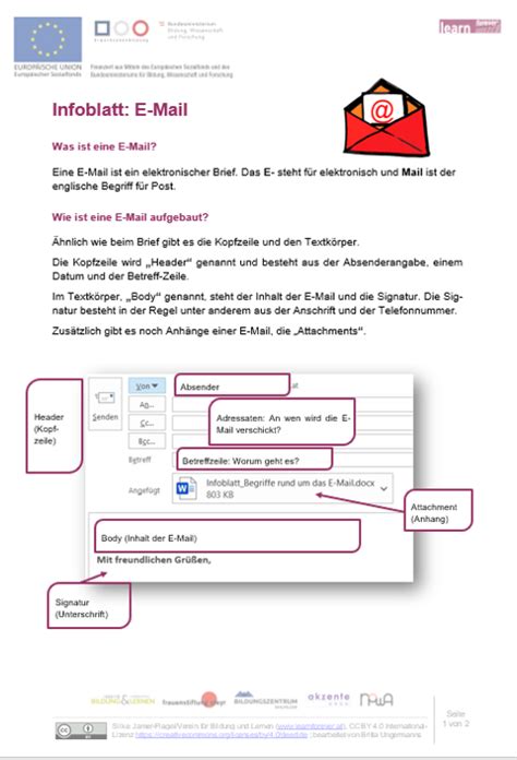 Infoblatt E Mail Basisbildung und Alphabetisierung in Österreich
