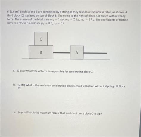 Solved Blocks A And B Are Connected By A String As They Rest