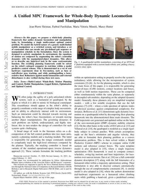 a unified mpc framework for whole body dynamic locomotion and
