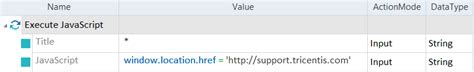 Execute Javascript