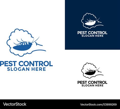 Pest Control Logo Design Insecticide Icon Vector Image