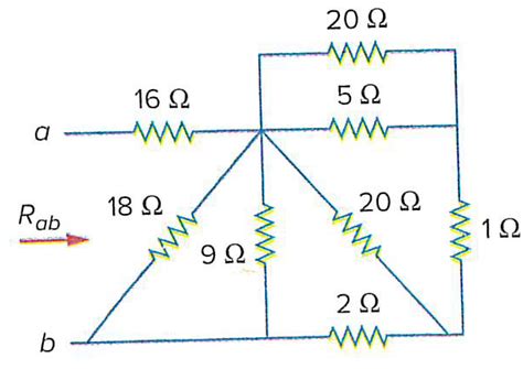 Solved Find Rab Find The Equivalent Resistance Rab Chegg Com