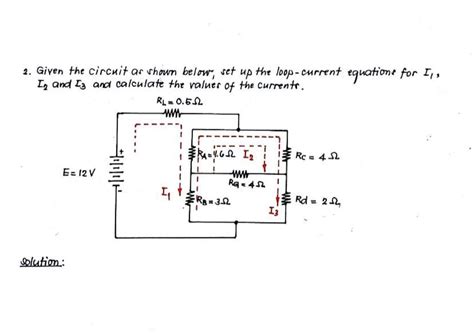 Solved Given The Circuit As Shown Below Set Up The Chegg