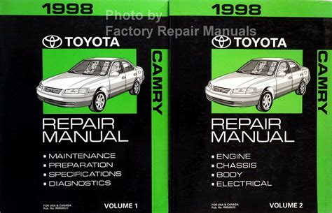 1998 Toyota Camry Factory Service Manual Set Original Shop Repair
