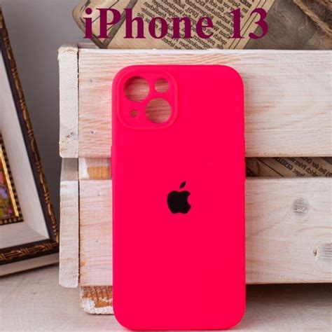 Силиконовый чехол на Айфон 13 с защитой камеры Чехол на айфон 13 с логотипом купить на Ozon по