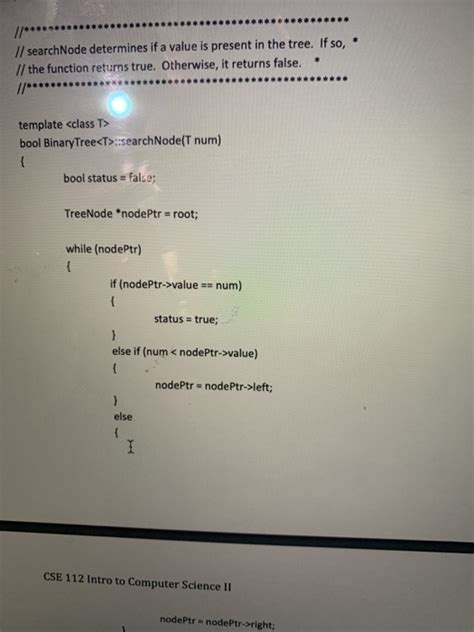 Cse 112 Lab 12 Templates Binary Search Trees