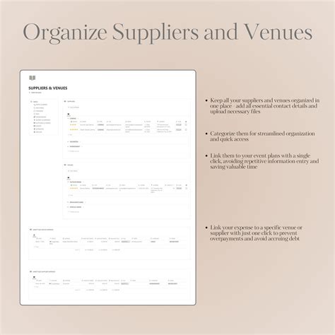 Notion Event Planner Notion Event Organizer Digital Event Planner Notion Party Planner